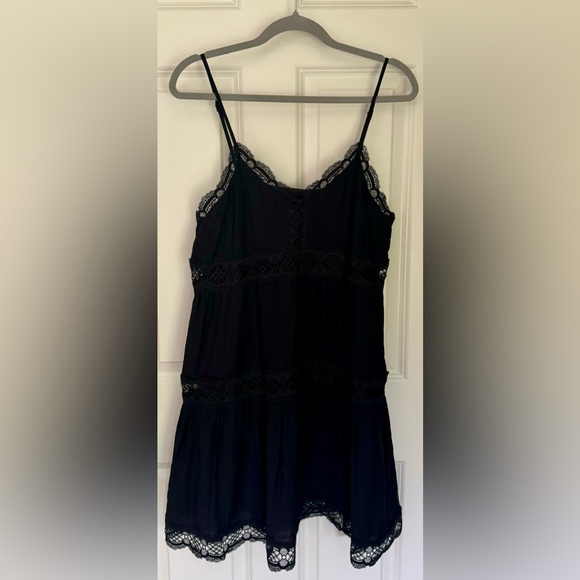 Express | Dresses | Express Black Mini Dress With Slip | Poshmark